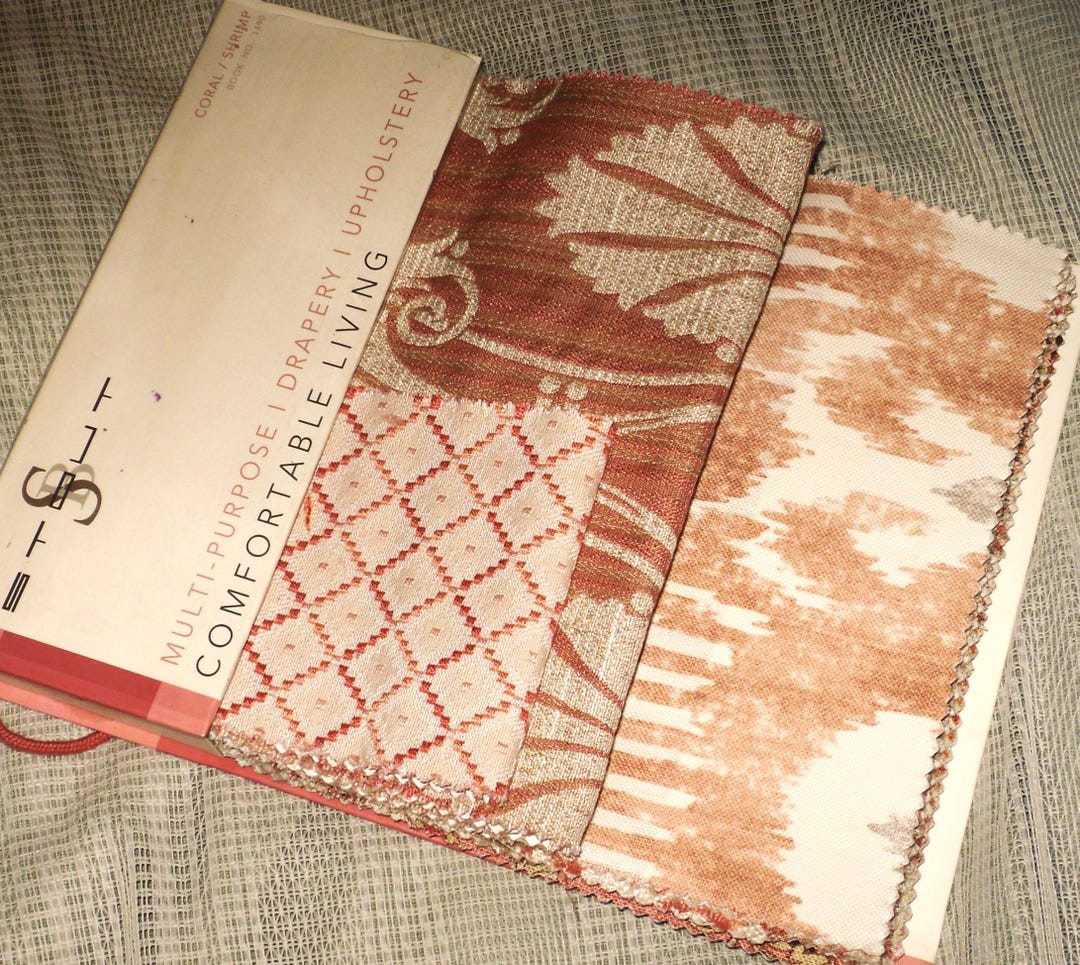 Stout Fabric Sample Book Coral/shrimp 1490 Samples - Etsy