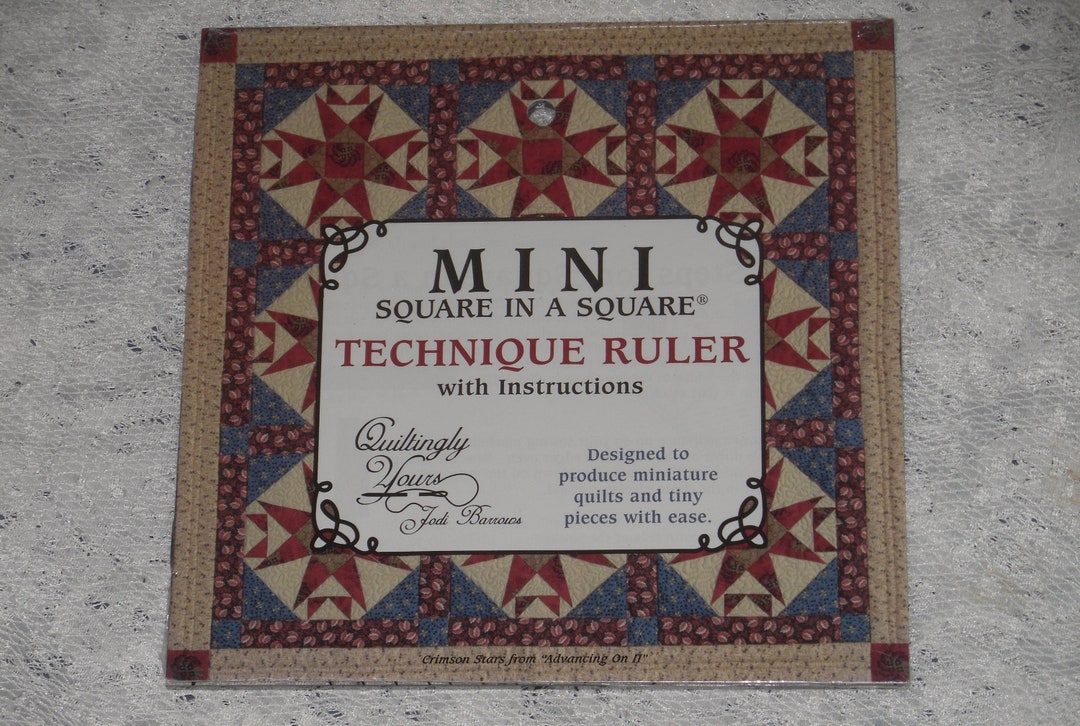 Mini Square in a Square Technique Ruler by Jodi Barrows Vintage ...