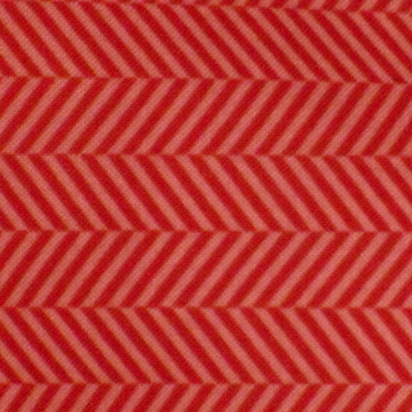 Red Chevron Fabric - Etsy