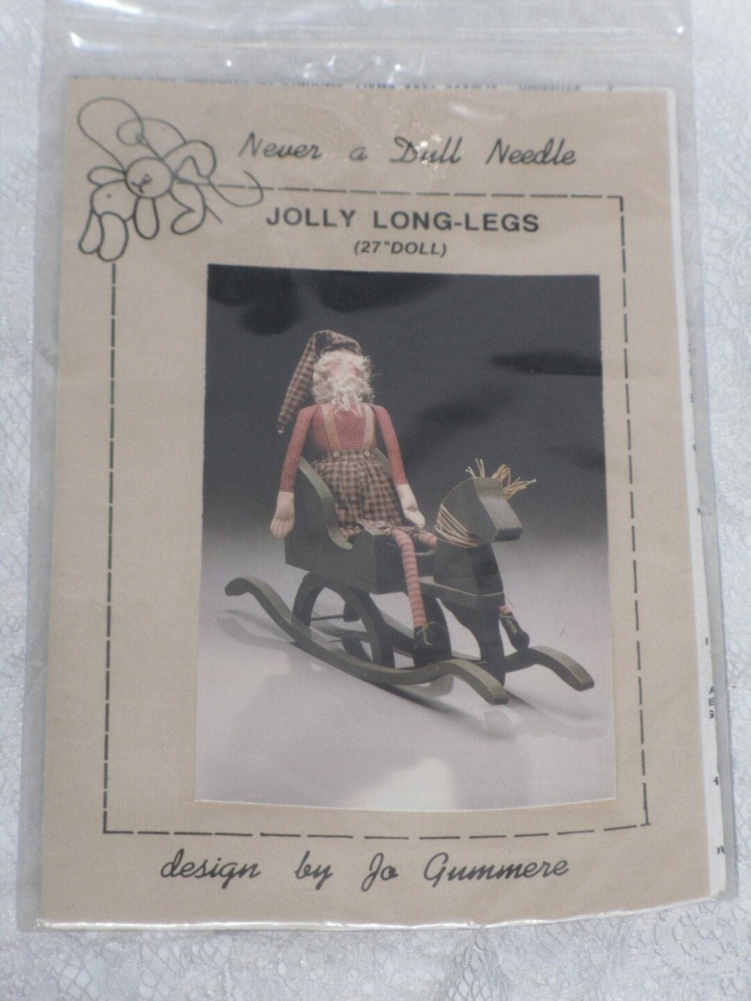 Jolly Long Legs Santa Elf Doll Pattern by Never a Dull Needle Holiday ...