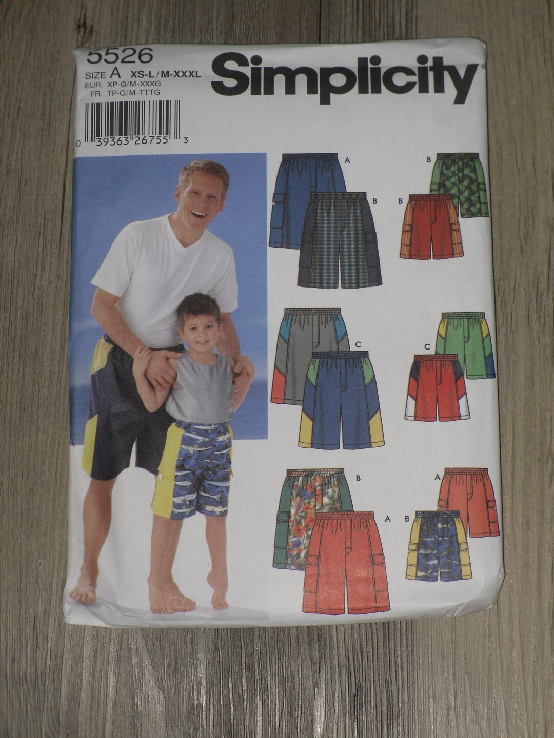 Simplicity 5526 Pattern Men's & Boys' Shorts or Swim Trunks Uncut - Etsy
