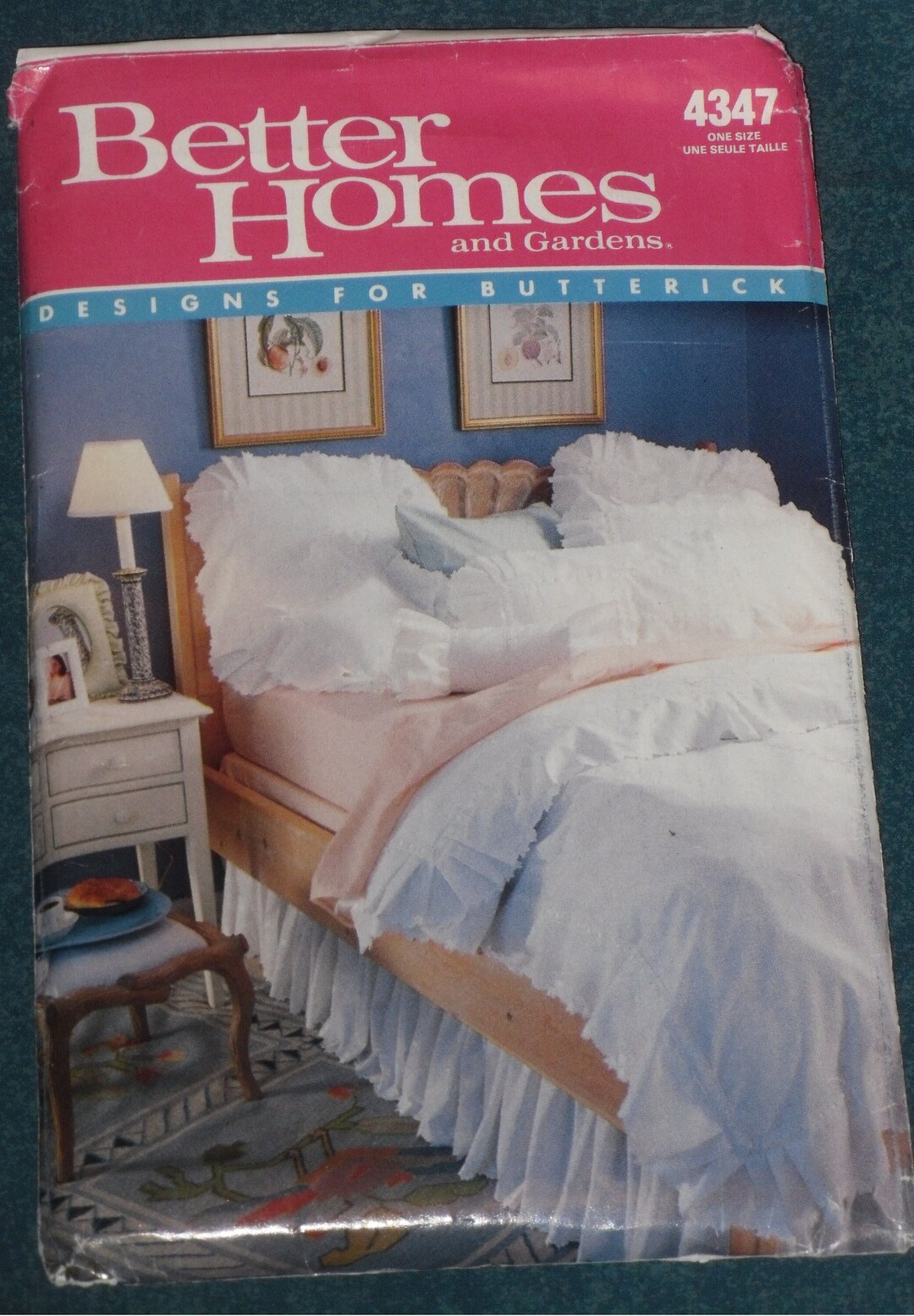 Butterick Pattern 4347 Better Homes White Bedroom Ensenble Uncut 112 ...