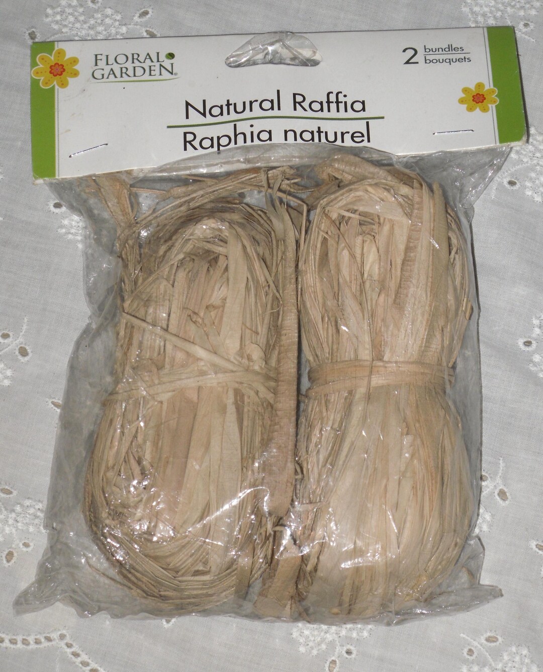 Natural Raffia 2 Bundle Pack Paper Grass Ribbon Floral Garden - Etsy