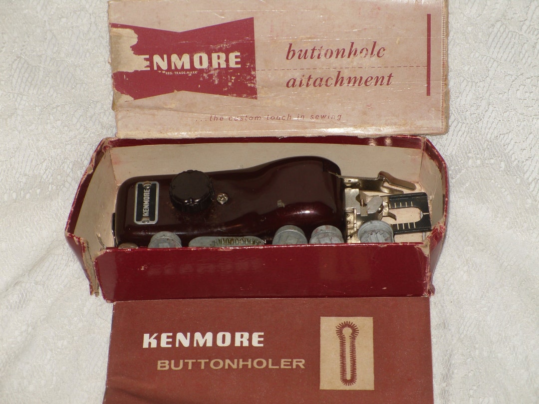 Kenmore Button Hole Holer Machine Attachment With Templates 60706 ...