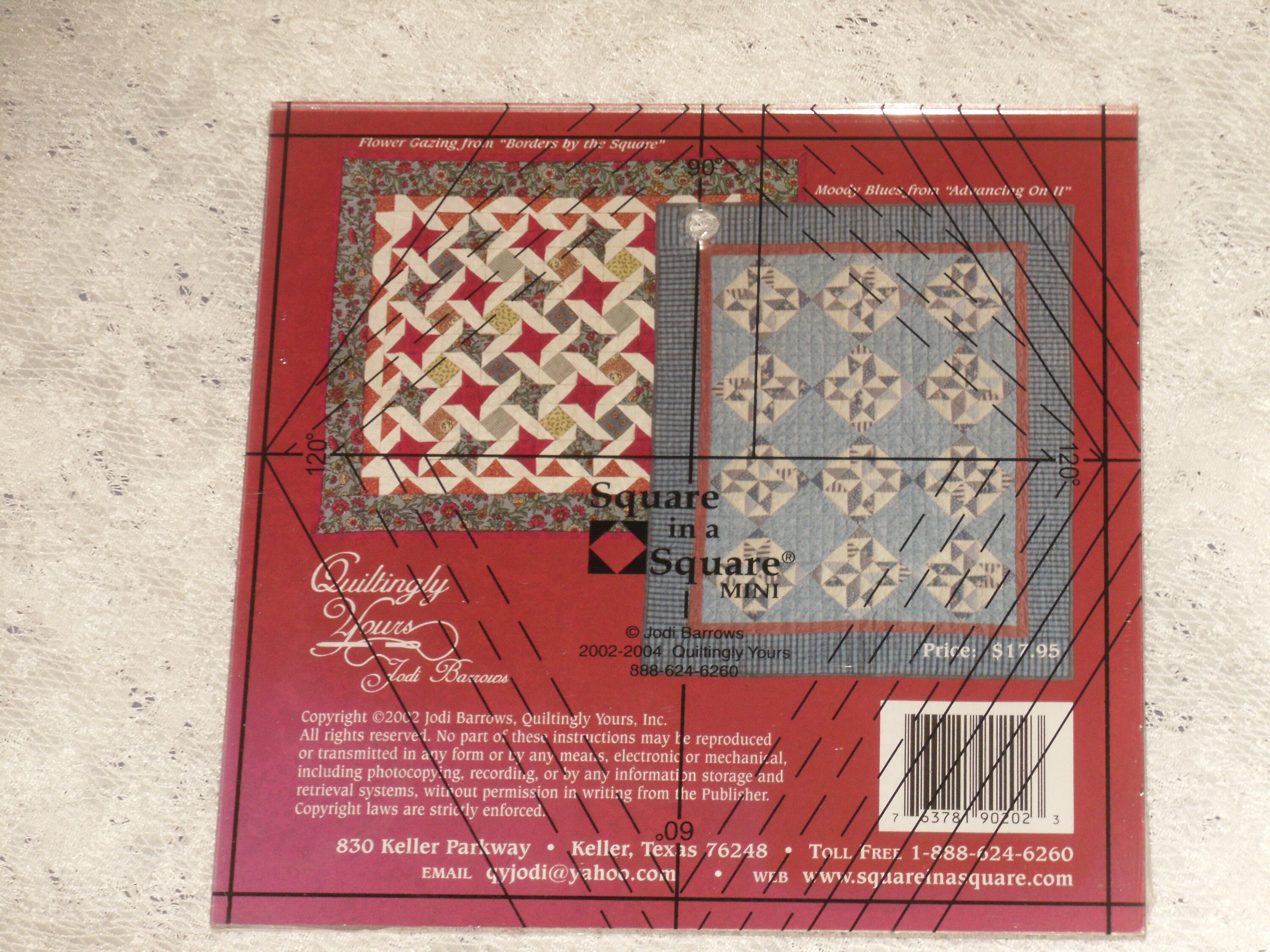 Mini Square in a Square Technique Ruler by Jodi Barrows Vintage ...