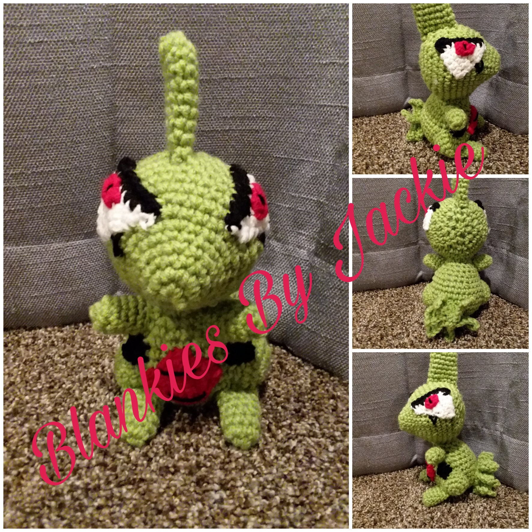 Larvitar Chibi Crochet Plush - Etsy