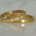 18k Gold Bridal Set of Ring,gold and Diamonds Wedding Rings,solid Gold ...