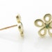 14k Gold Stud Earrings Small Gold Earrings Gold Flower | Etsy