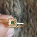 Emerald Ring, Multi Small Ruby Gemstones, Solid Gold Ring, Gold Indian ...