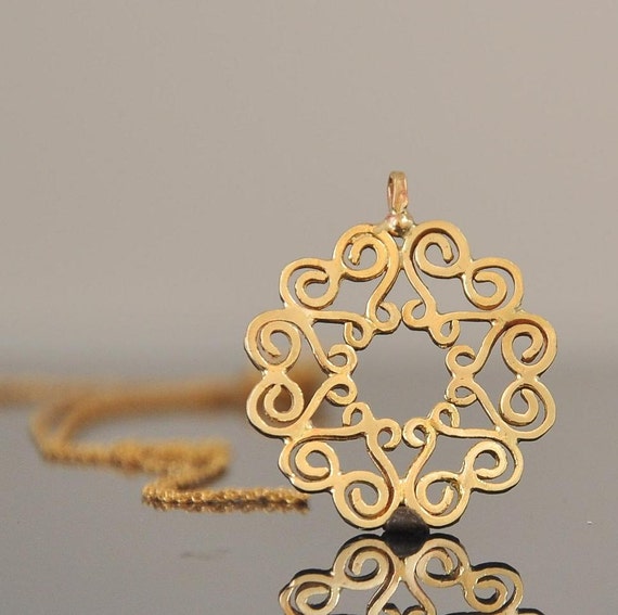 Heavy gold pendant store