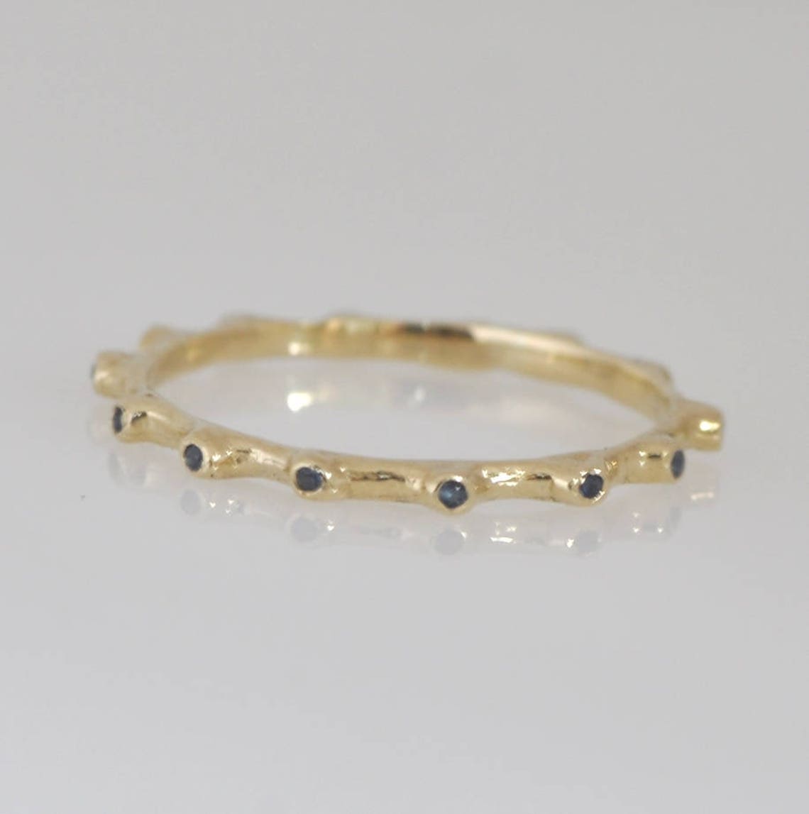 Thin Gold Rings Delicate Set 14k Gold Ring Stacking Ring - Etsy