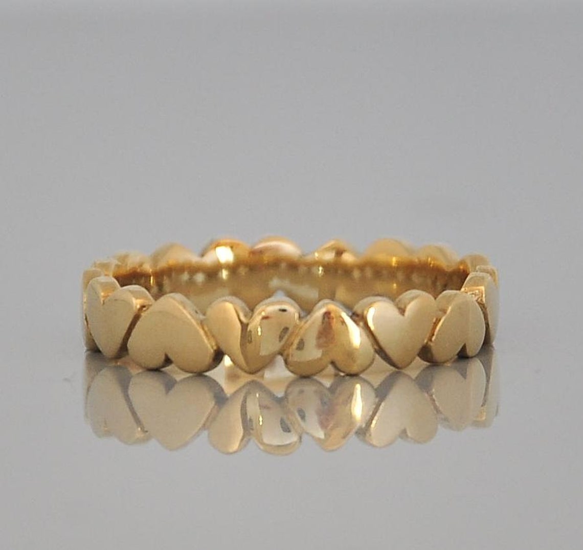 14k Solid Gold Band, 14k Gold Ring, Gold Wedding Ring, Yellow Gold Band ...