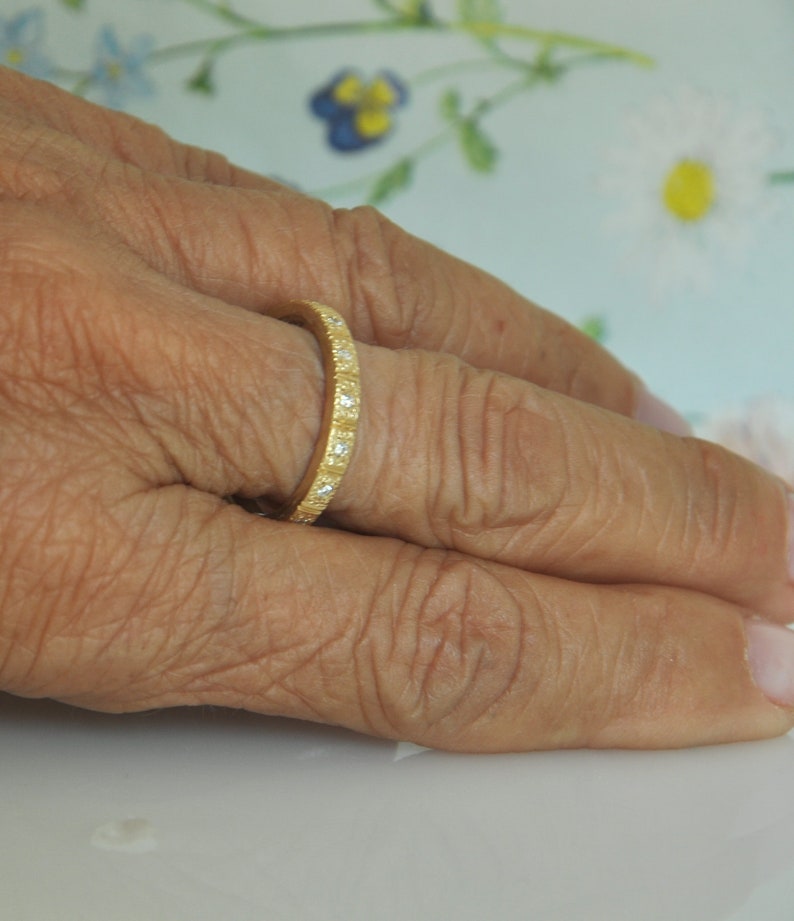 18k Gold Bridal Set of RingGold and Diamonds Wedding | Etsy