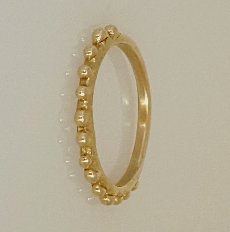 Dunne gouden ring 14k gouden ring 14k massief gouden dunne - Etsy Nederland