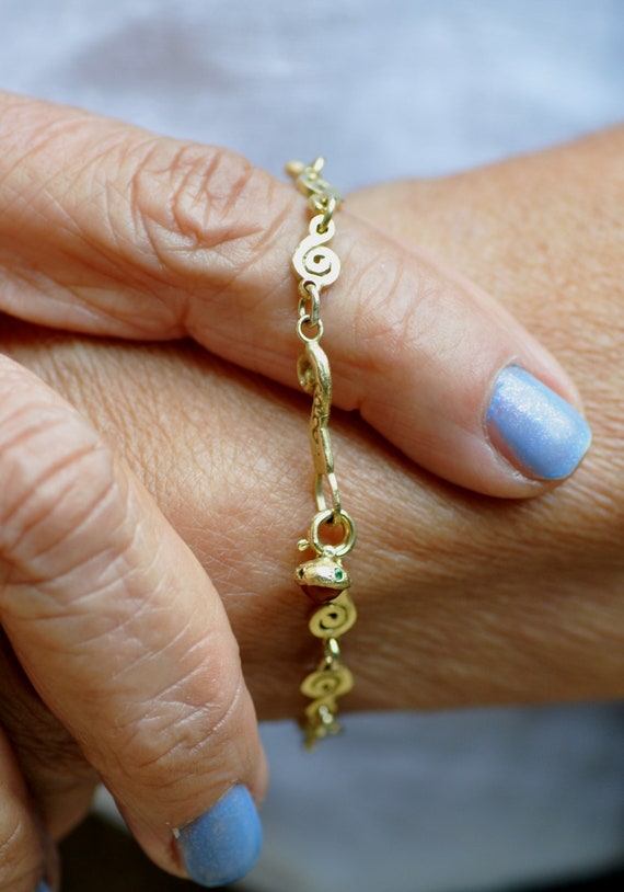 18k solid gold bracelet womens store