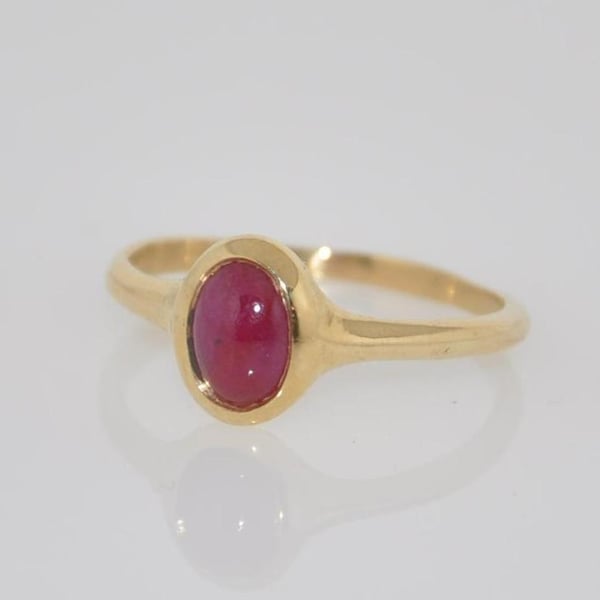 Ruby Gold Ring - Etsy