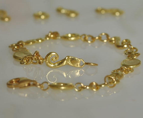 Solid Gold Bracelet 18k Gold Bracelet Gold Chain Bracelet - Etsy