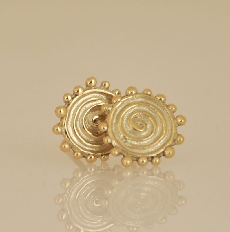 Post Gold Earring 14k Gold Post Earrings Gold Stud Earring - Etsy