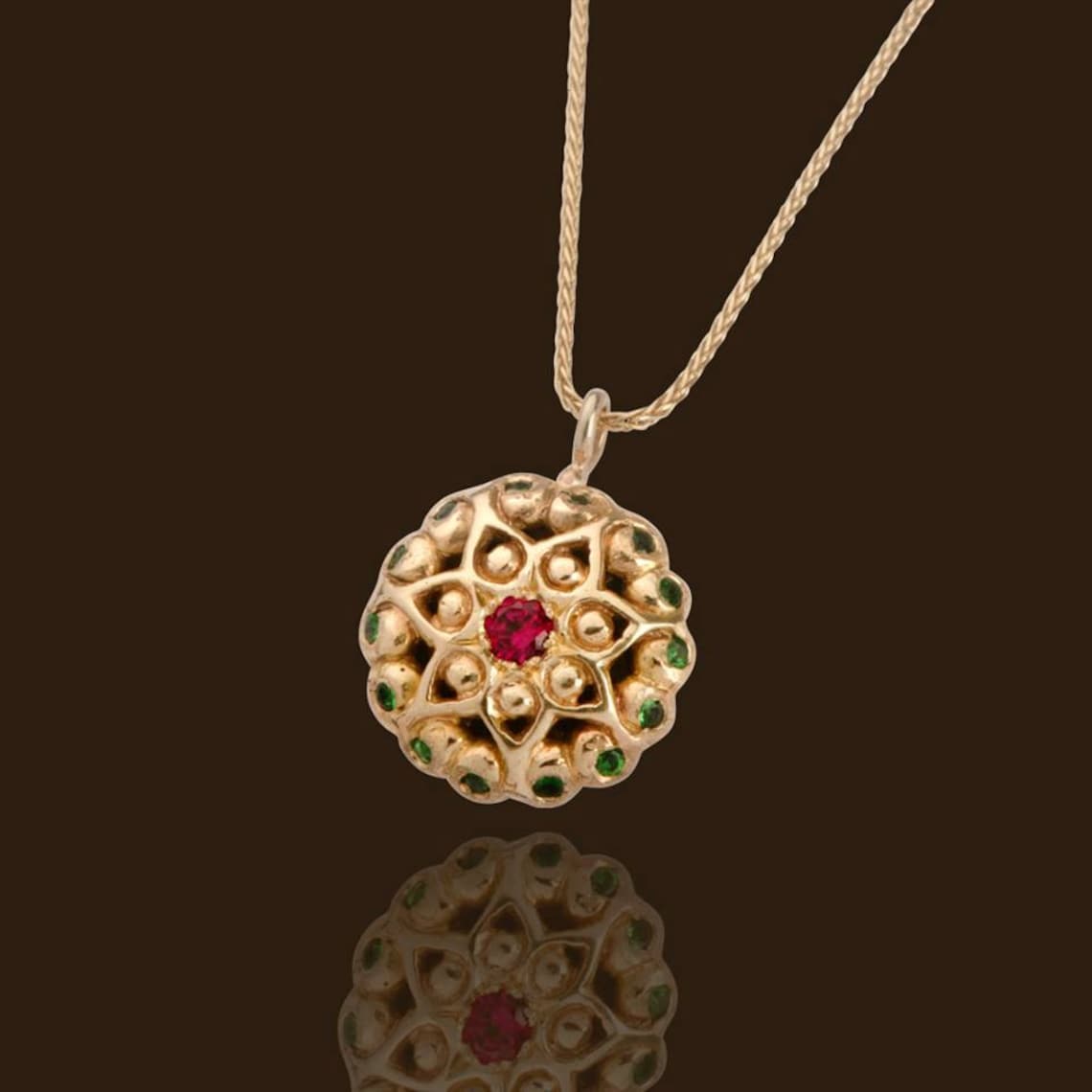 14K Gold Necklace Unique Gold Jewelry Gift Fine Gold | Etsy