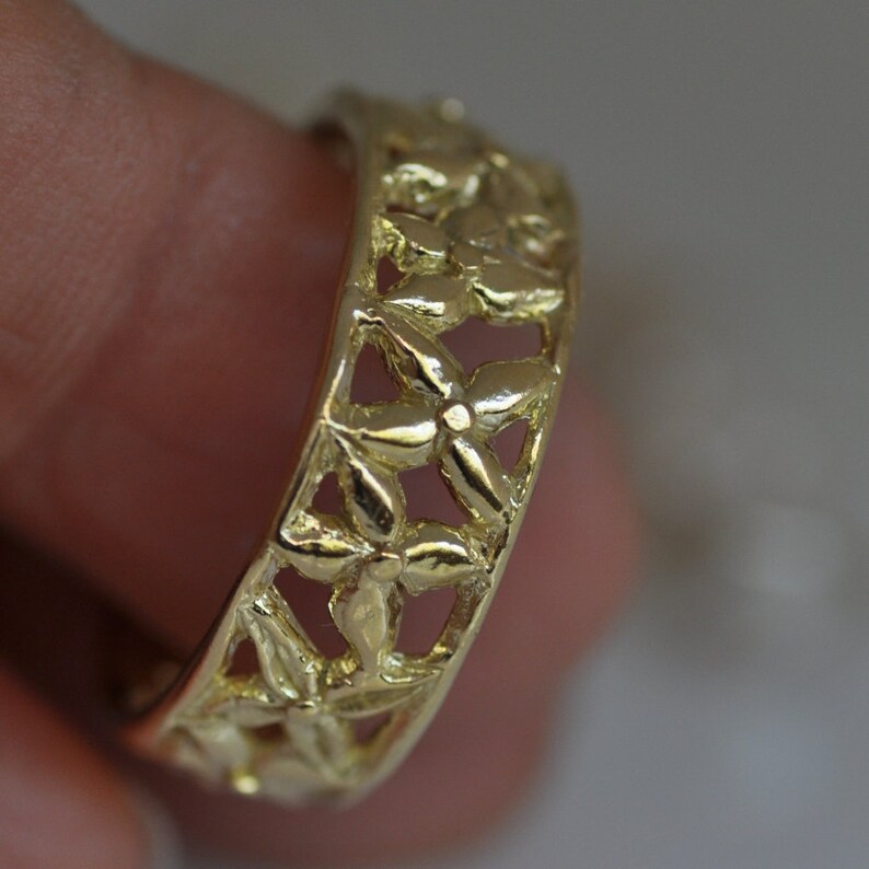 18k Solid Gold Ring, 18K Wedding Gold Ring,gold Engagement Ring,unique ...