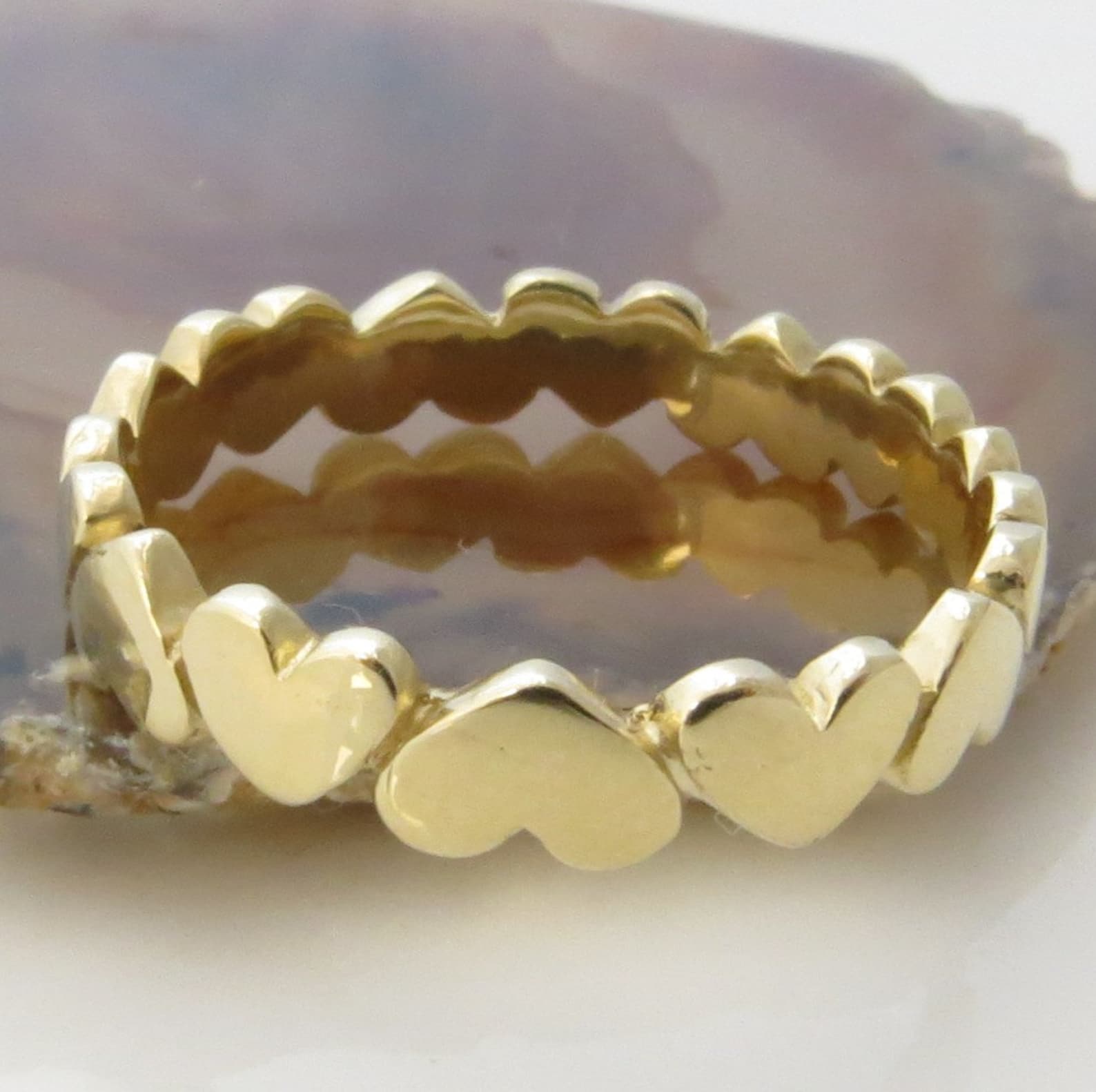 14k Solid Gold Band 14k Gold Ring Gold Wedding Ring Yellow - Etsy