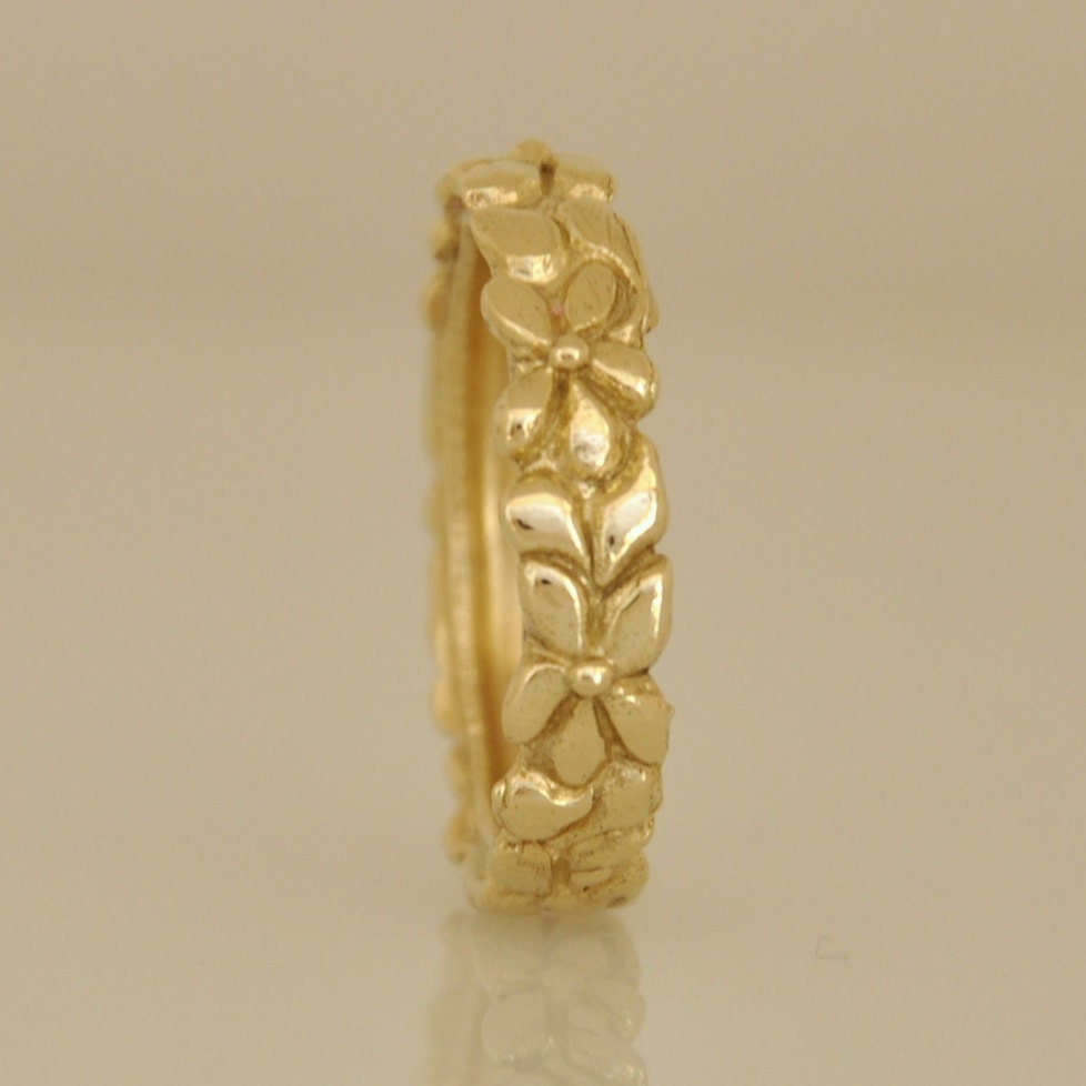 Solid Gold Band Gold Wedding Band 14k Gold Band Bridal - Etsy