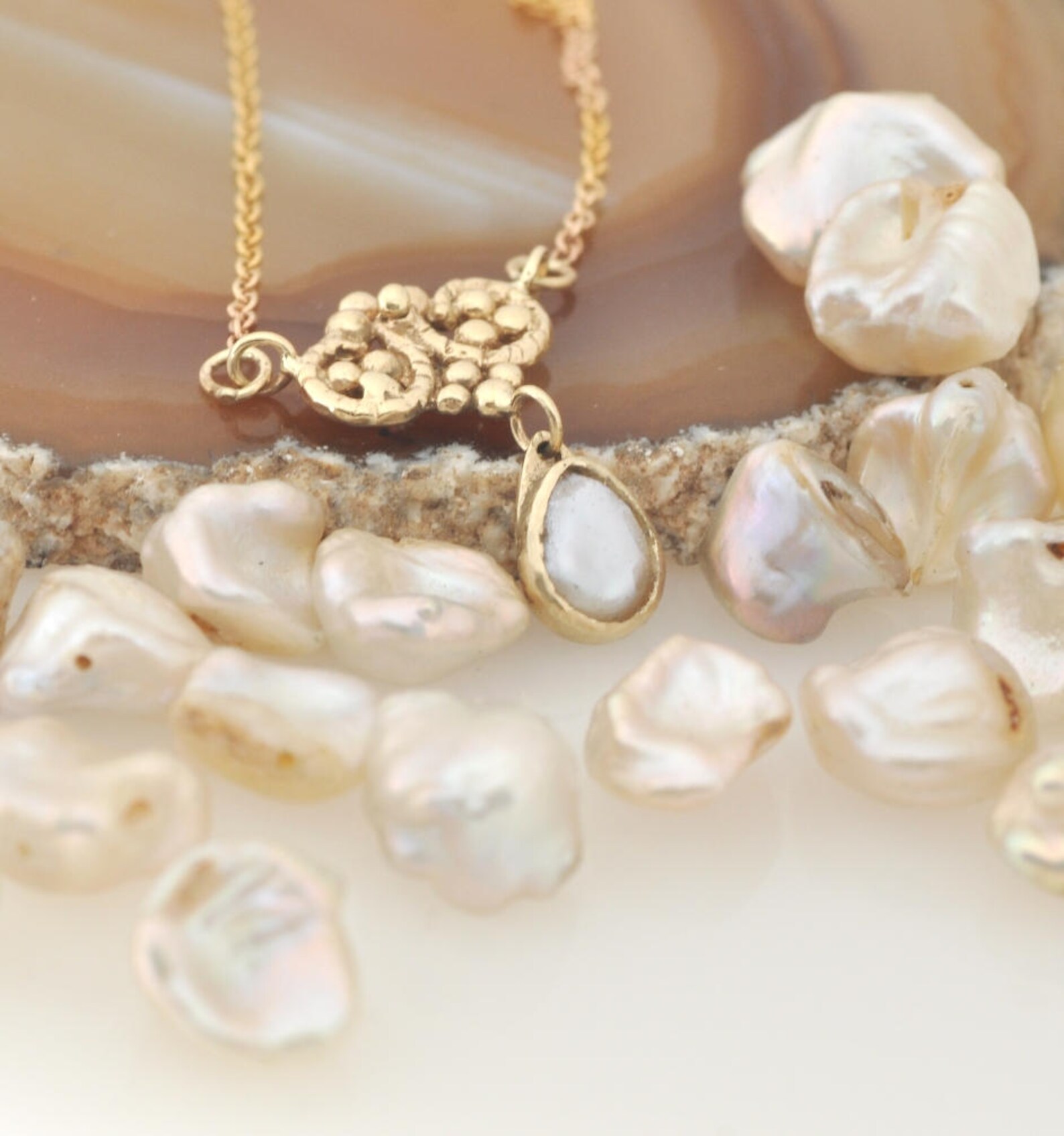 Delicate Gold Necklace 14k Gold Dainty Necklace Gold Small - Etsy Israel