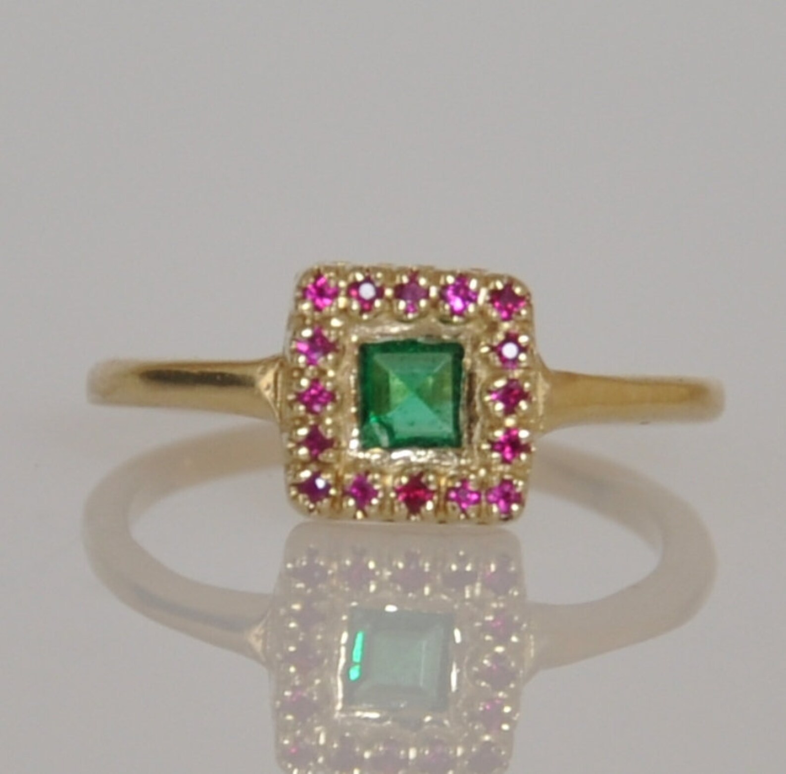 Ruby Ring Emerald Ring Gold Indian Jewelry Gold Ring for | Etsy