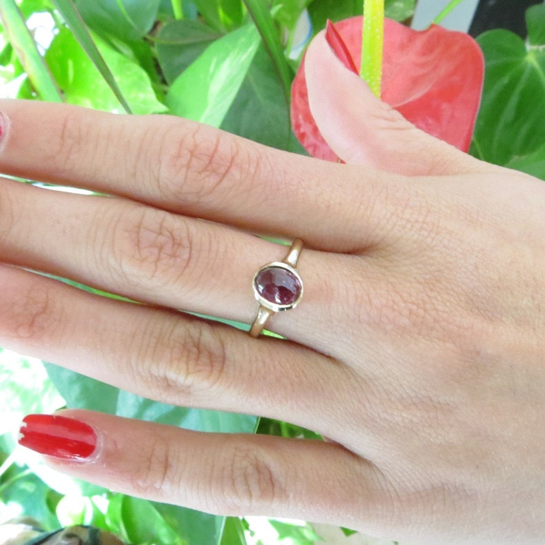 Tourmaline Ring Pink Tourmaline Ring Solid Gold and - Etsy