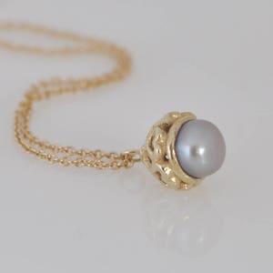 Gold and Ruby Necklace, Bridle Pearl Gold Necklace, Handmade Gold ...