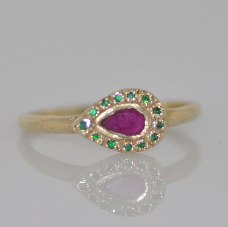 Gold Ruby Ring Antique Style Ruby Ring Indian Style Ring - Etsy