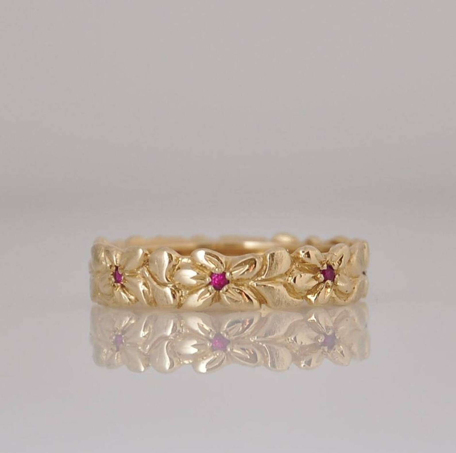 Solid Gold Band Gold Wedding Band 14k Gold Band Bridal | Etsy