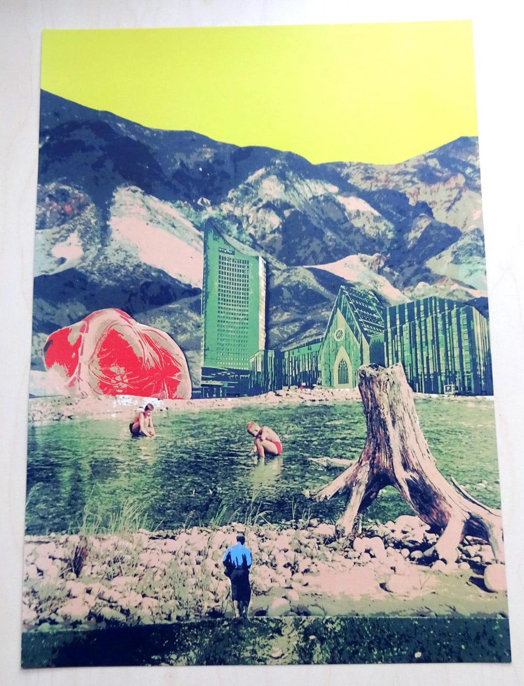 Collage, Illustration, Poster, Art Print, Vintage Poster, Architecture ...