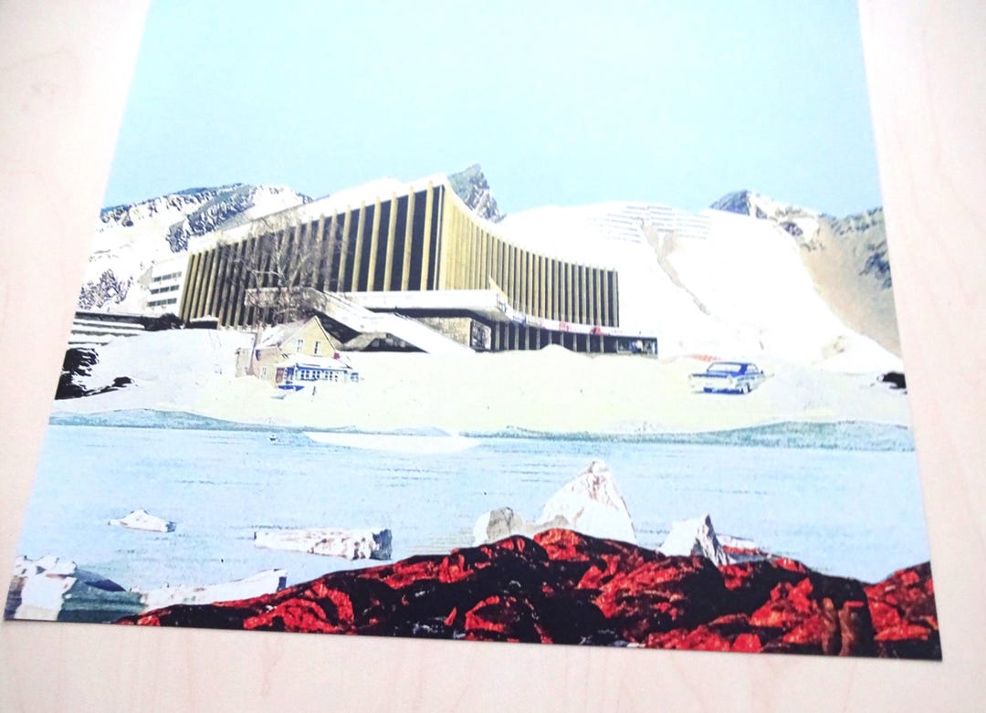 Collage, Illustration, Poster, Art Print, Vintage Poster, Architecture ...