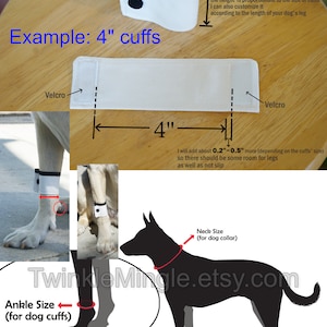 Dog Cuffs, Custom Dog Tuxedo Cuffs for Wedding, Dog Wedding Accessory ...