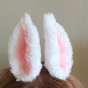 Bunny Ears Clips, Bunny Costume, Rabbit Ears Hair Clip, Fuzzy Animal ...