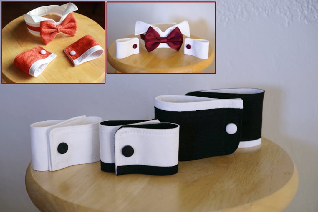 Dog Cuffs, Custom Dog Tuxedo Cuffs for Wedding, Dog Wedding Accessory ...