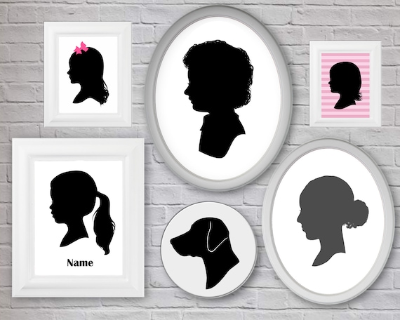 Portrait Silhouette Custom Silhouette Portrait Silhouette Custom ...