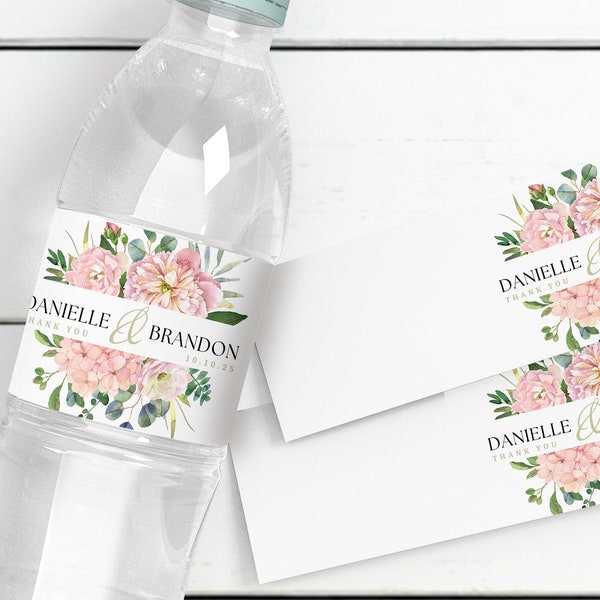 Wedding Water Bottle Labels - Etsy