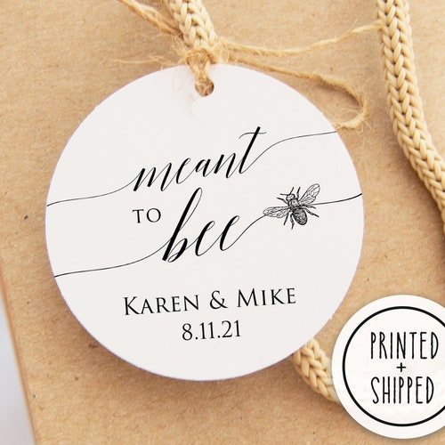 Meant to Bee Wedding Stickers Honey Wedding Favor Labels - Etsy