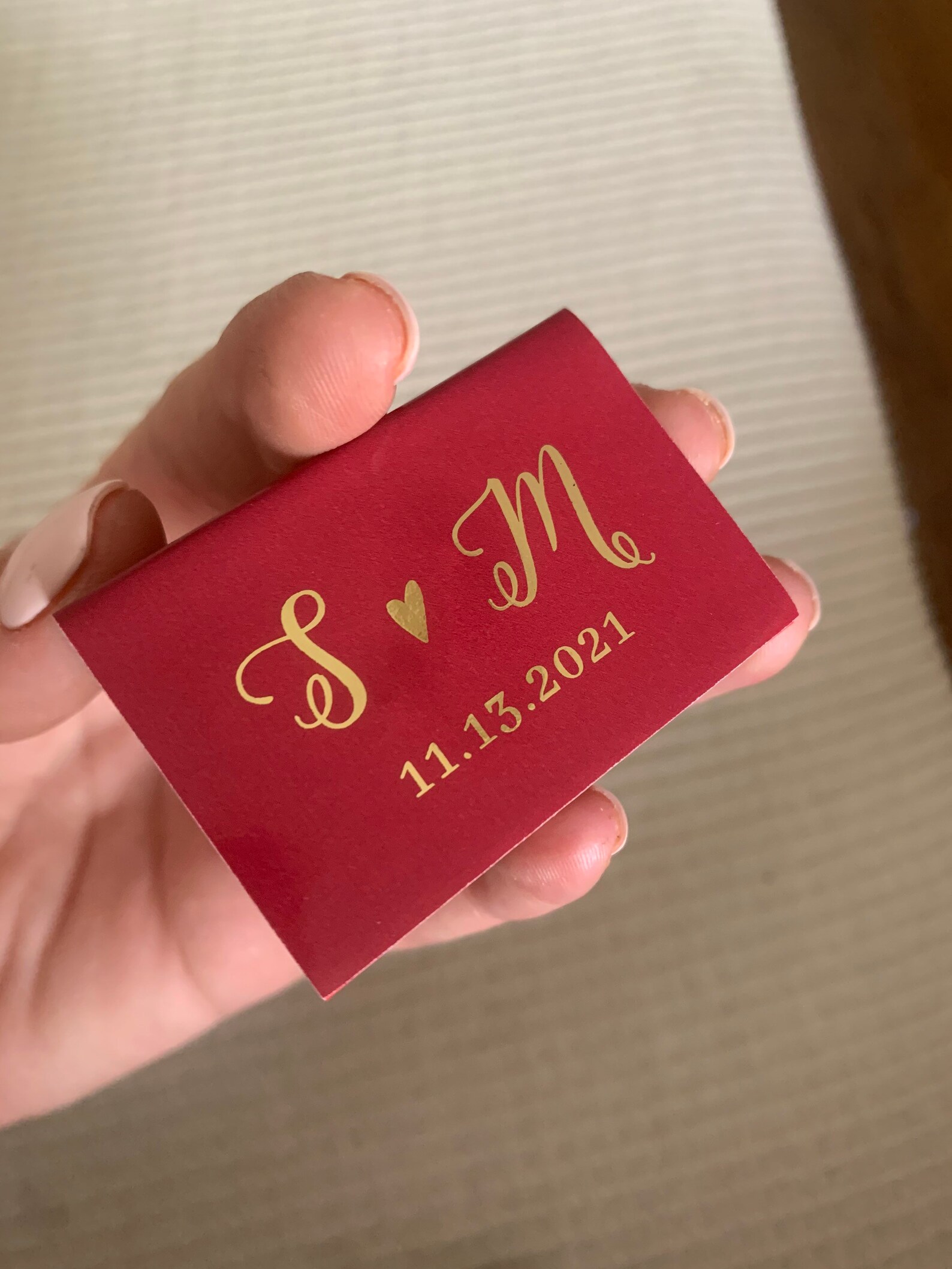 Gold Foil Wedding Matches Personalized Match Boxes a Perfect - Etsy