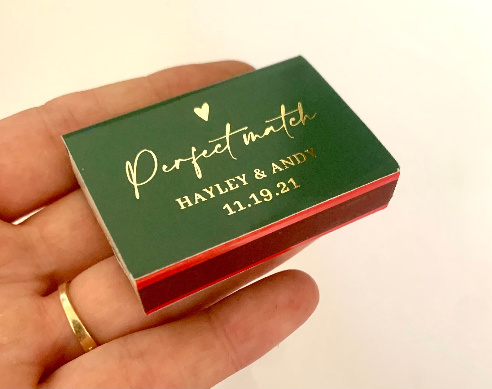 Gold Foil Wedding Matches Personalized Match Boxes a Perfect - Etsy
