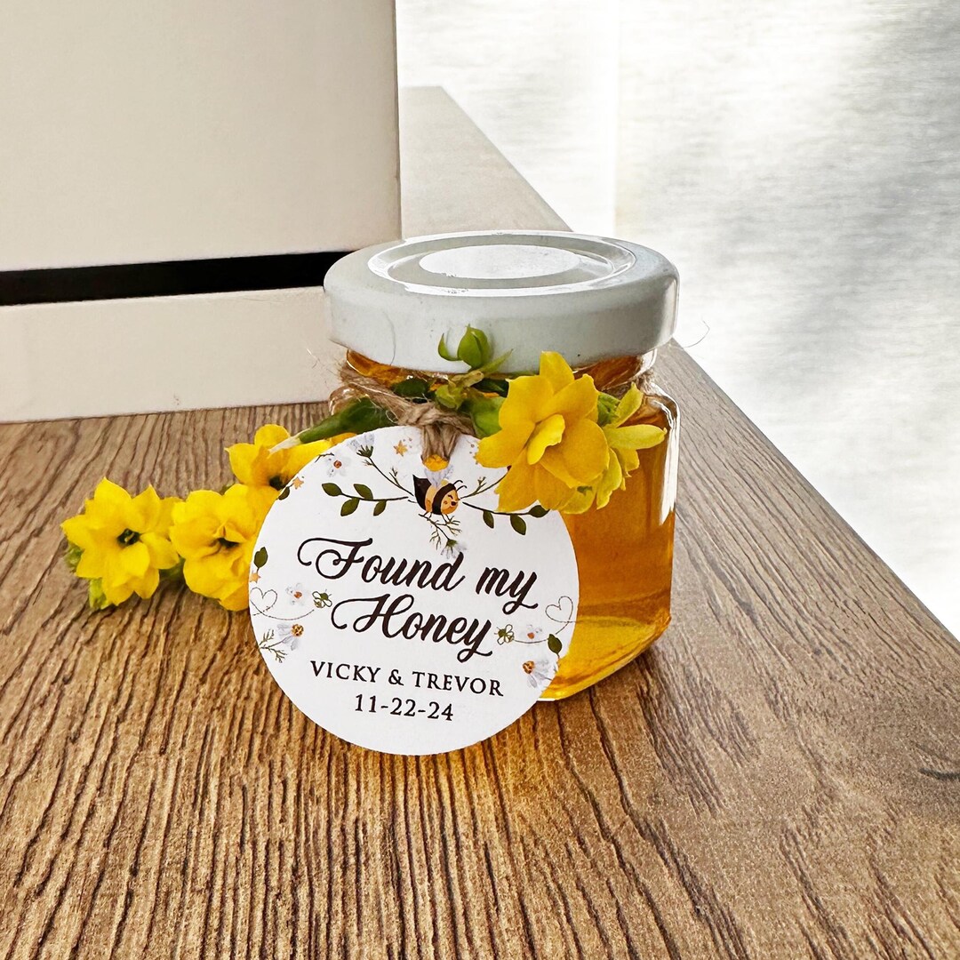 Honey Favor Tags, Found My Honey Meant to Bee Printed Tags, Wedding ...