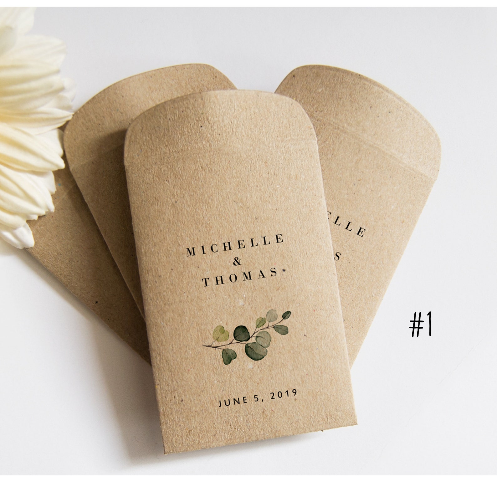 Seed Packet for Wedding Favor Flower Seed Packets Custom - Etsy