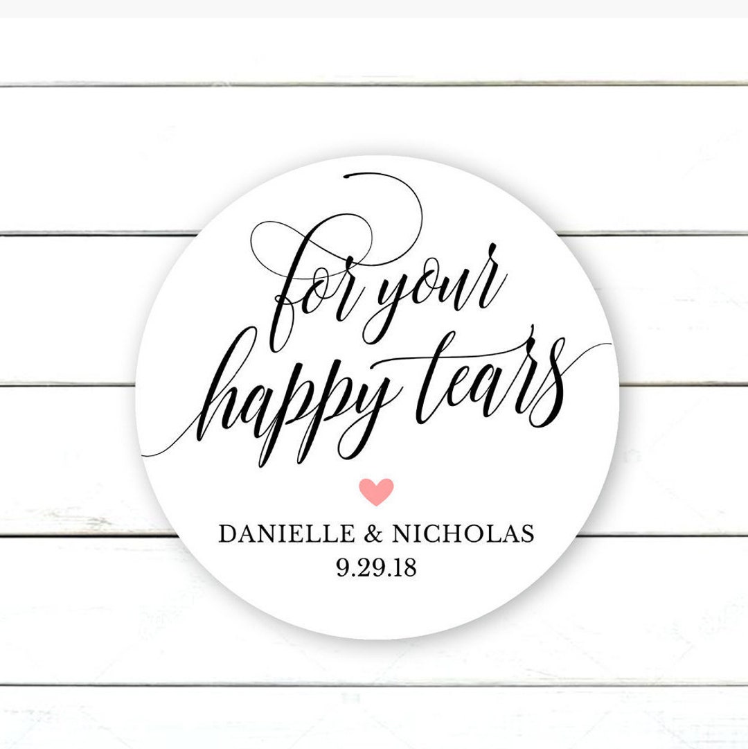 For Your Happy Tears Stickers Wedding Stickers Tissue Box Stickers ...