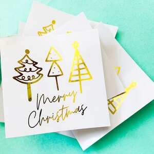 Gold Foil Christmas Sticker Labels Merry Christmas Gift - Etsy
