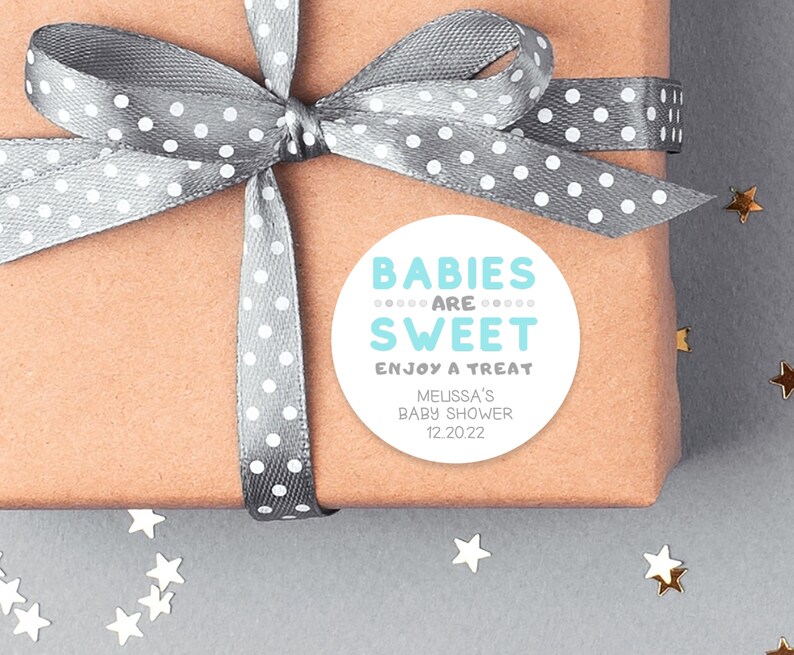 Babies Are Sweet Enjoy a Treat Stickers Baby Shower Sticker - Etsy