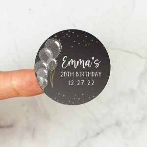 Custom Happy Birthday Sticker Labels, Happy Birthday Stickers for Party ...