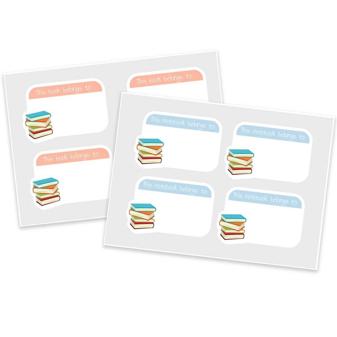 This Book Belongs to Stickers This Notebook Belongs to - Etsy