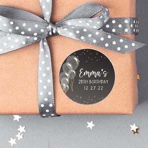 Custom Happy Birthday Sticker Labels, Happy Birthday Stickers for Party ...